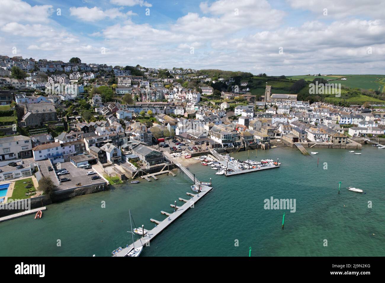 Aerial view salcombe kingsbridge hi-res stock photography and images ...