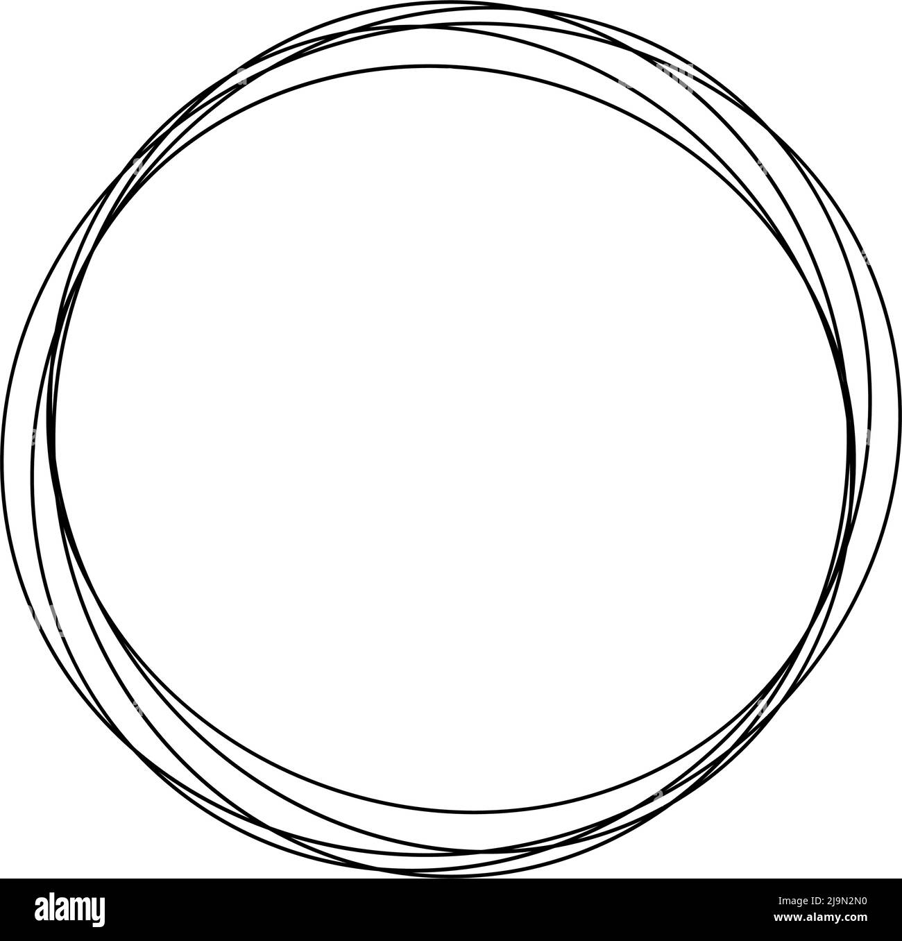 Random circles, circular rings geometric design element. Stock vector ...