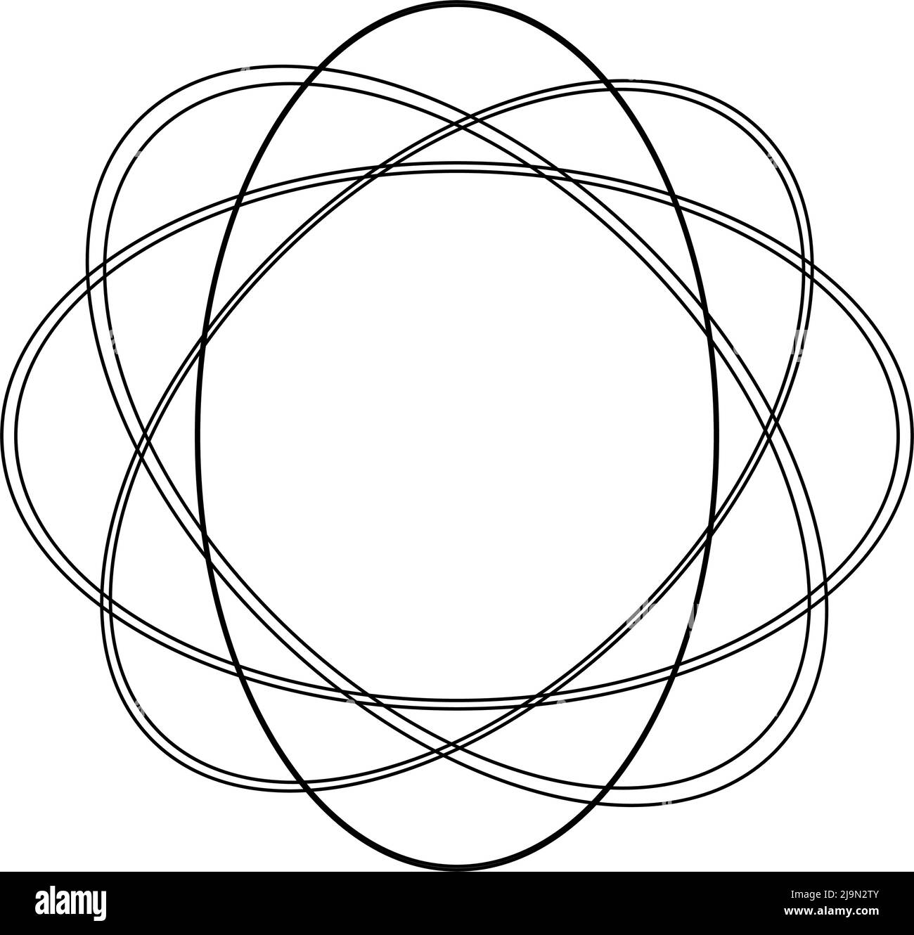 Random circles, circular rings geometric design element. Stock vector ...