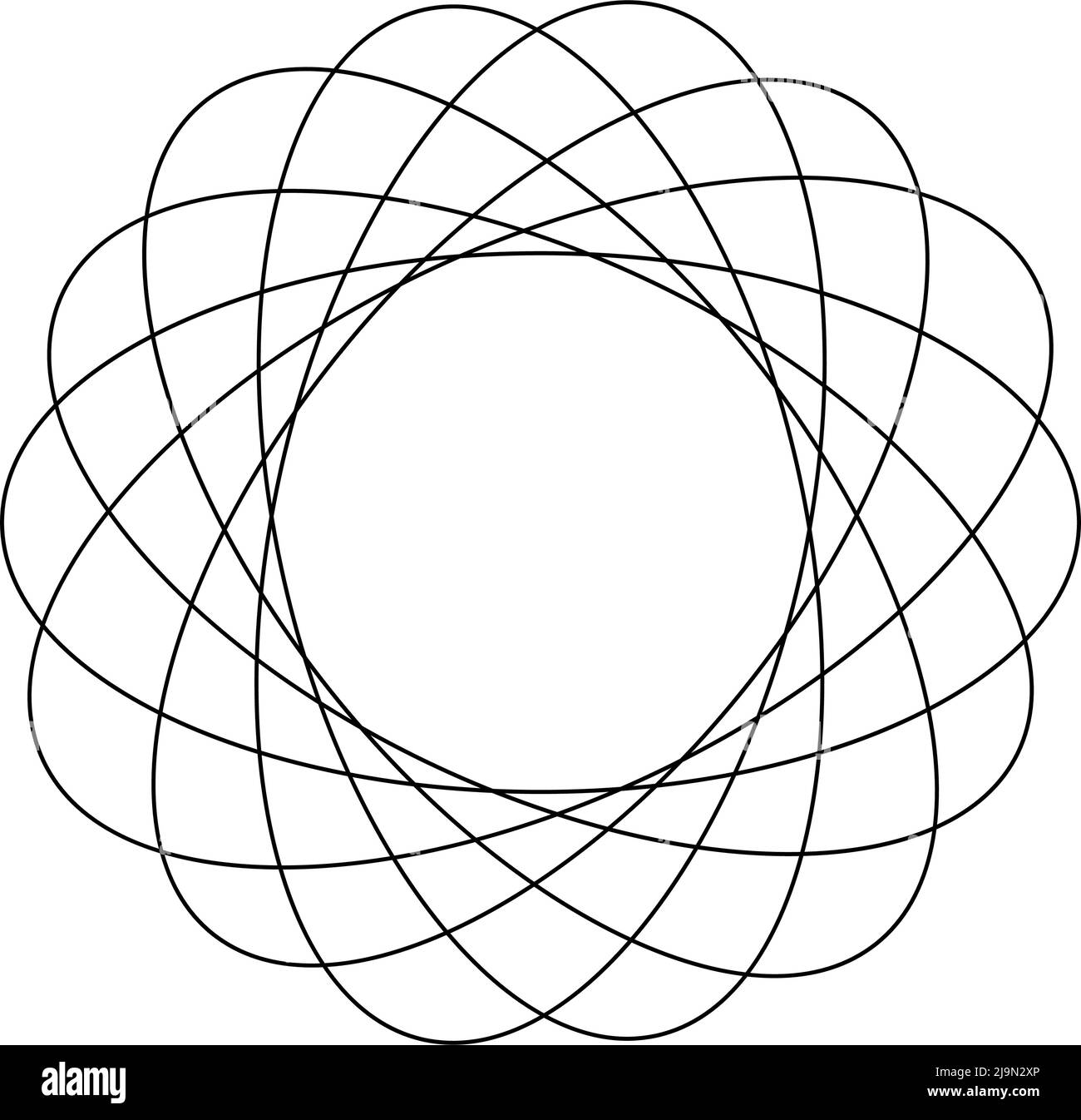 Random circles, circular rings geometric design element. Stock vector ...