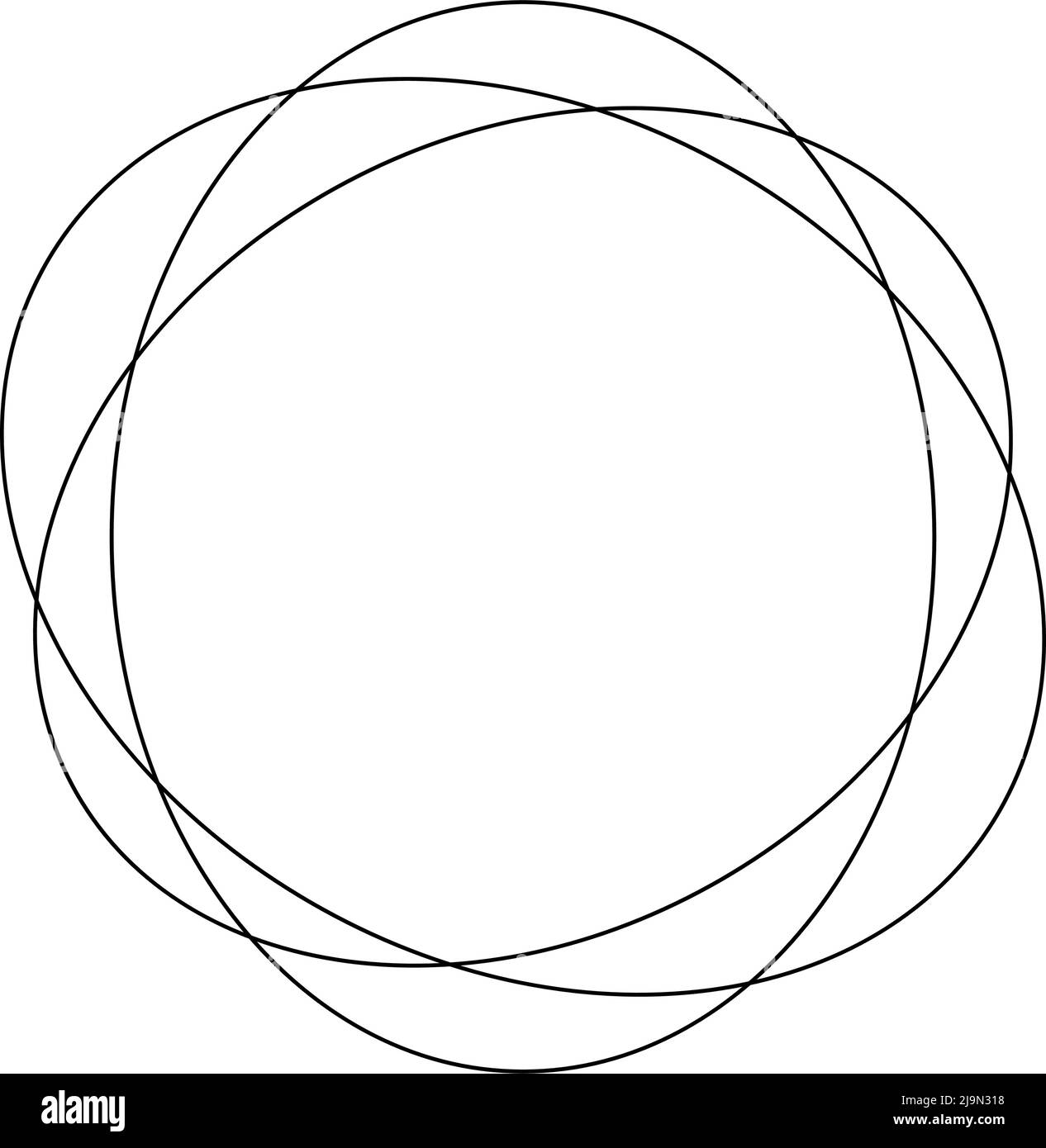 Random circles, circular rings geometric design element. Stock vector ...