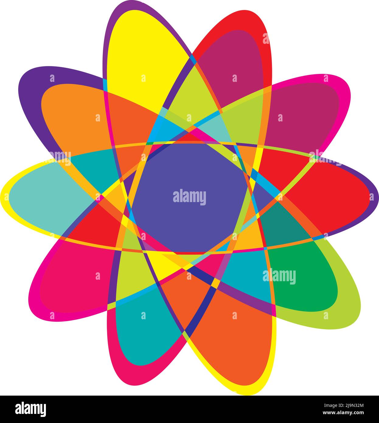 Random circles, circular rings geometric design element. Stock vector ...