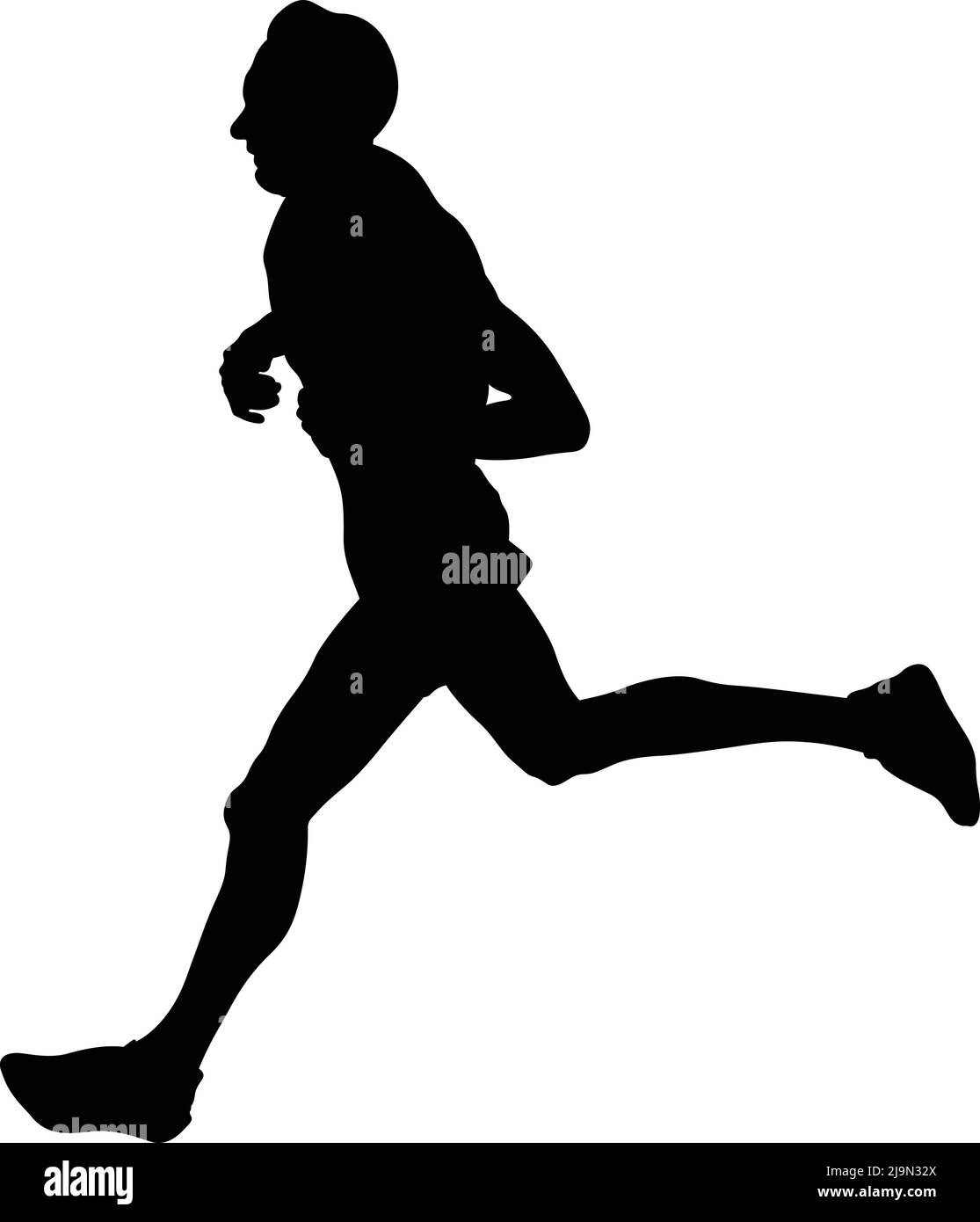 Runner track side view Stock Vector Images - Alamy