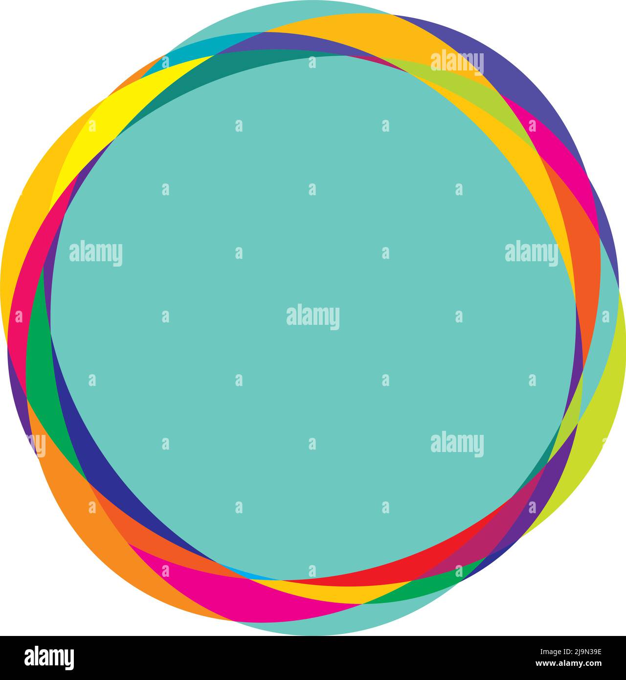 Random circles, circular rings geometric design element. Stock vector ...