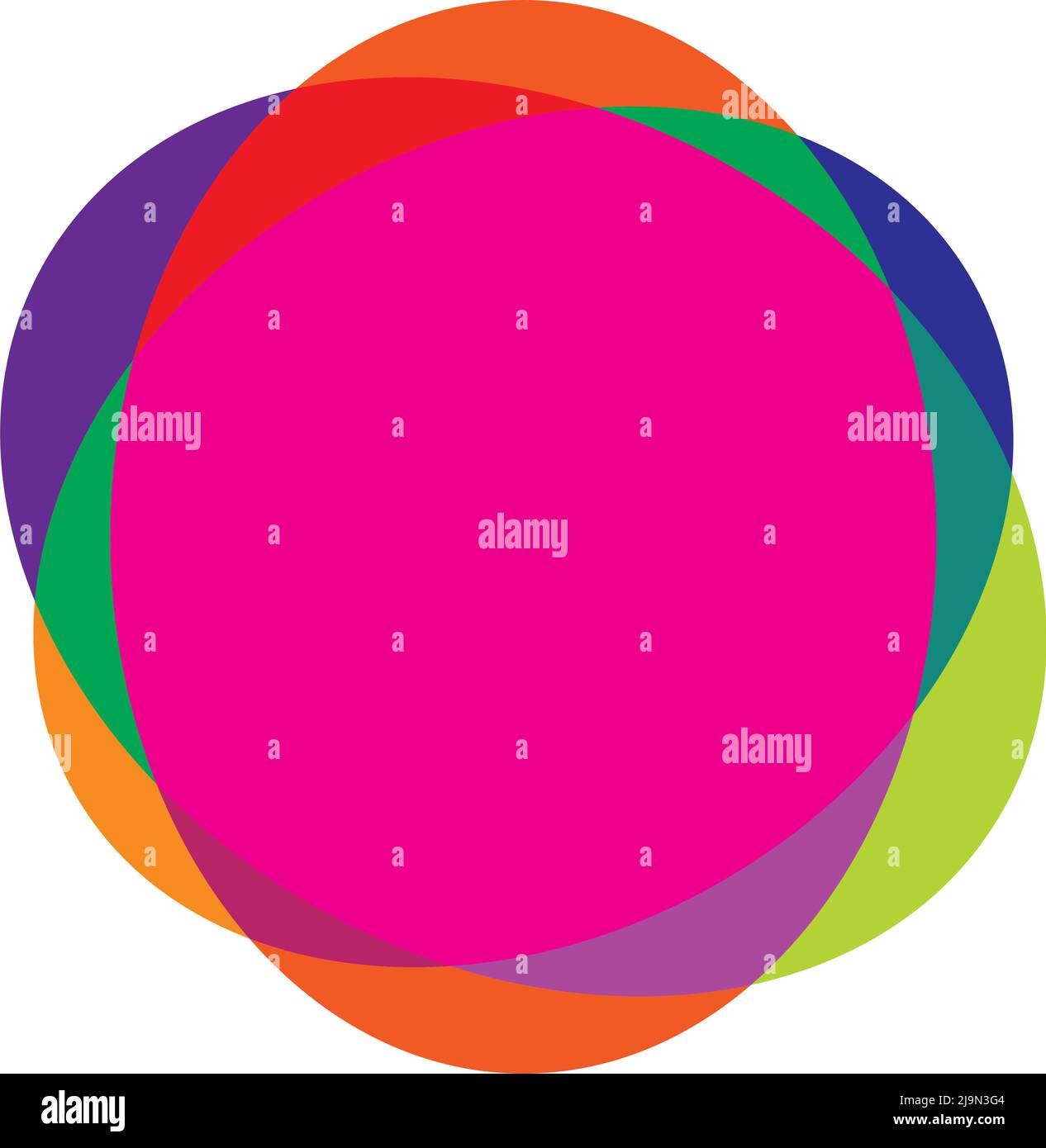 Random circles, circular rings geometric design element. Stock vector ...