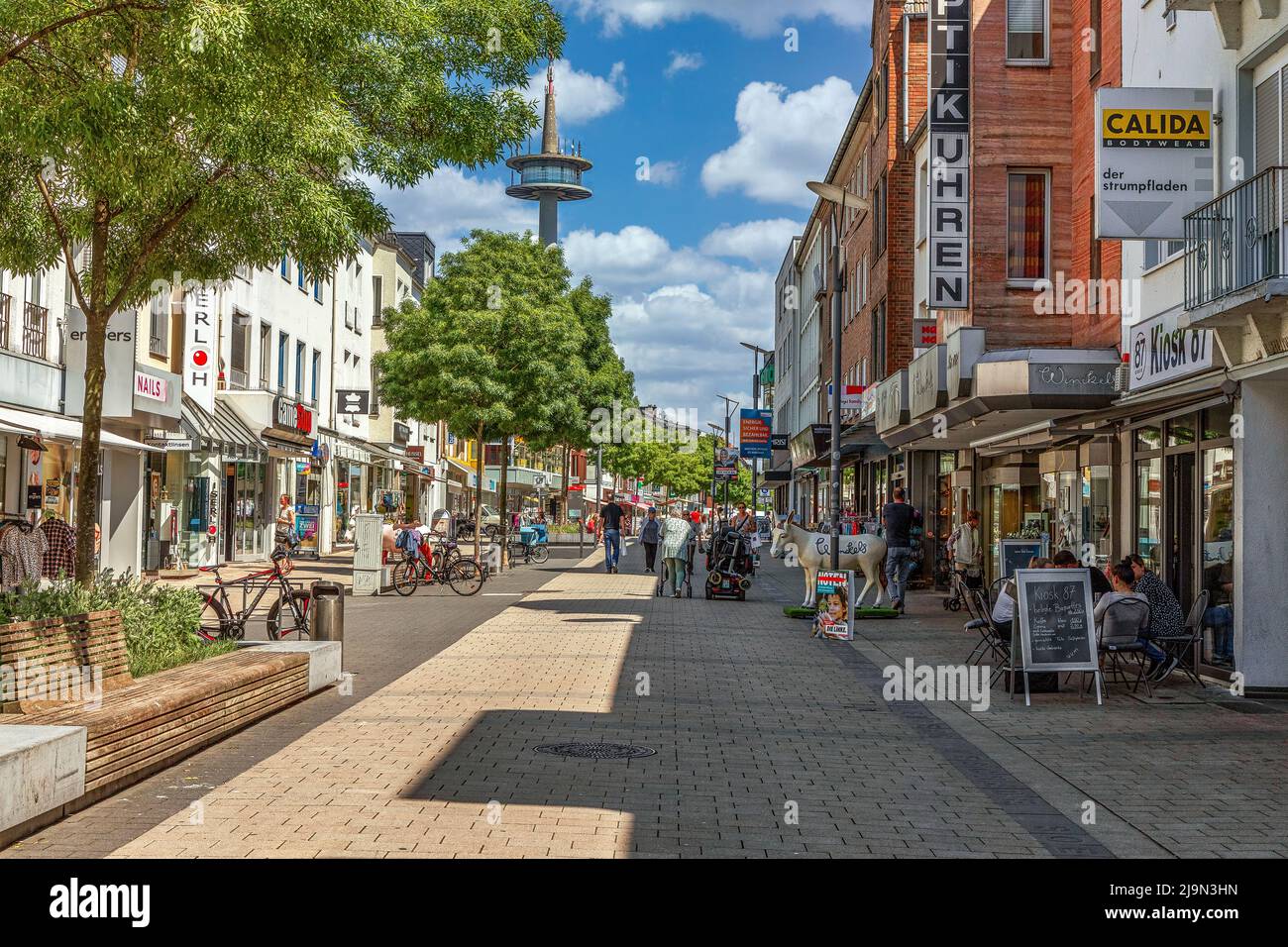 WESEL, GERMANY - May 19th, 2022: Streets of Wesel, the town in ...