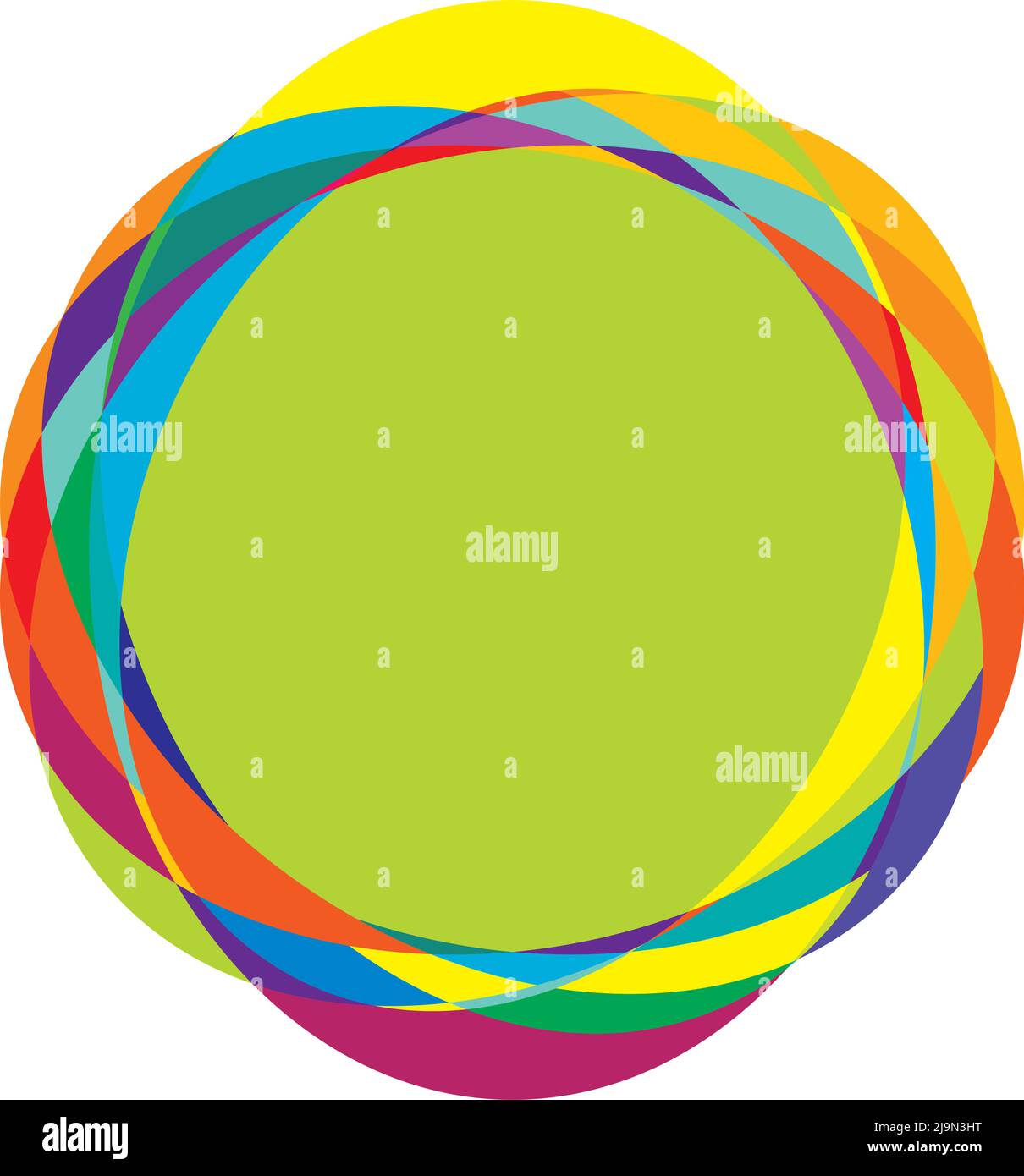 Random circles, circular rings geometric design element. Stock vector ...