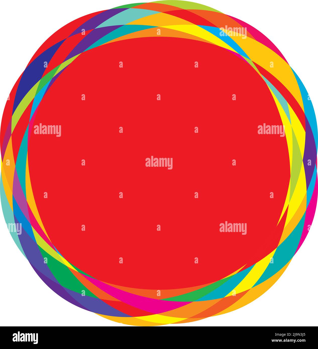 Random circles, circular rings geometric design element. Stock vector ...