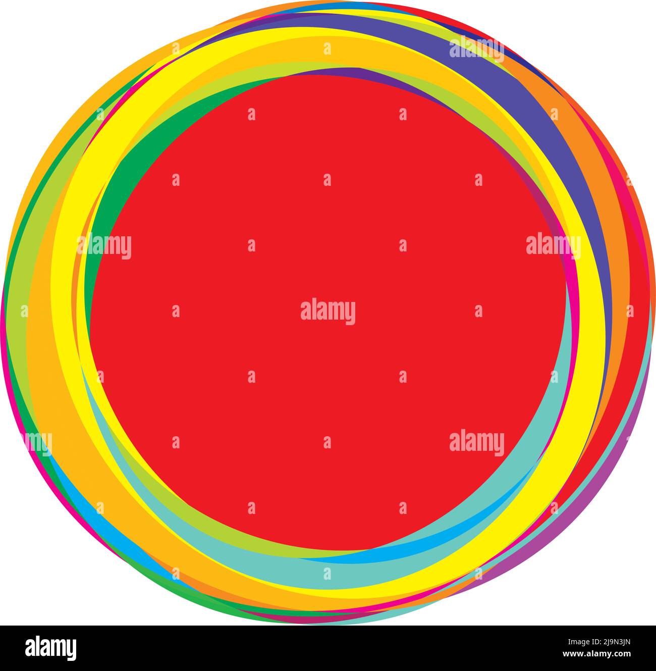 Random circles, circular rings geometric design element. Stock vector ...