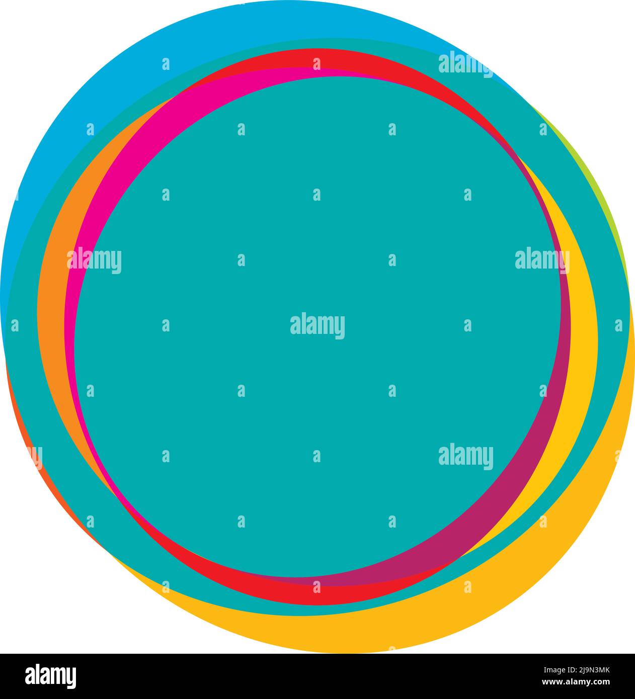 Random circles, circular rings geometric design element. Stock vector ...