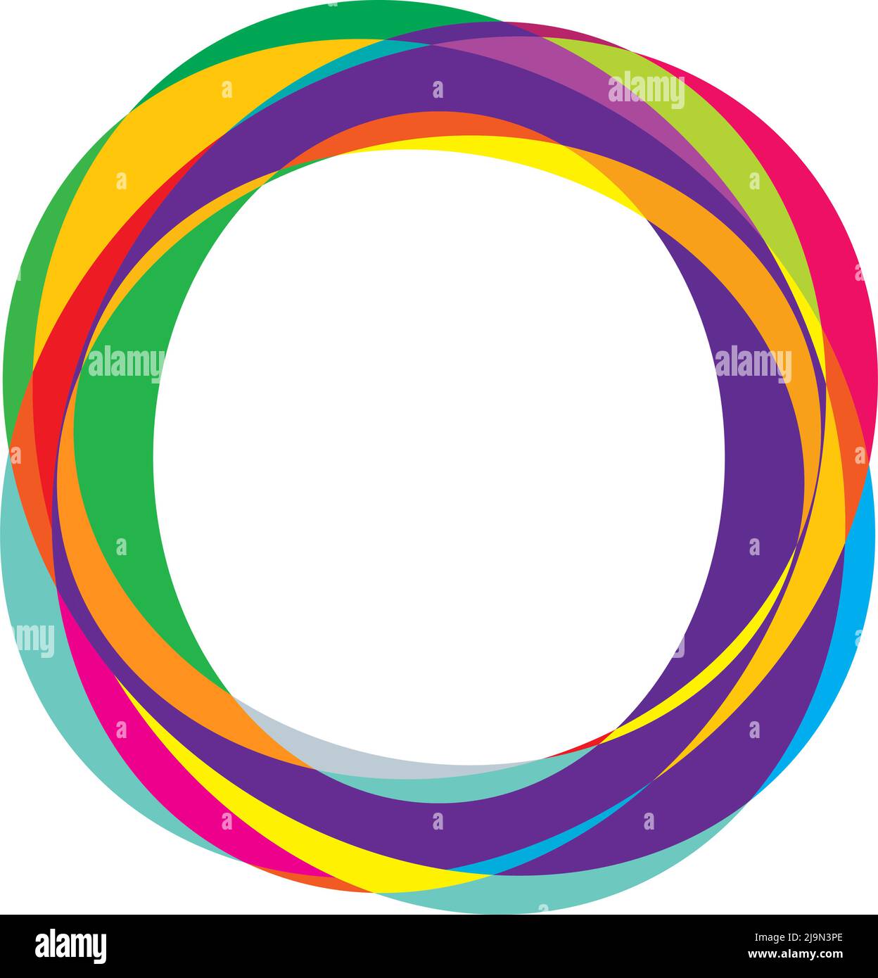 Random circles, circular rings geometric design element. Stock vector ...