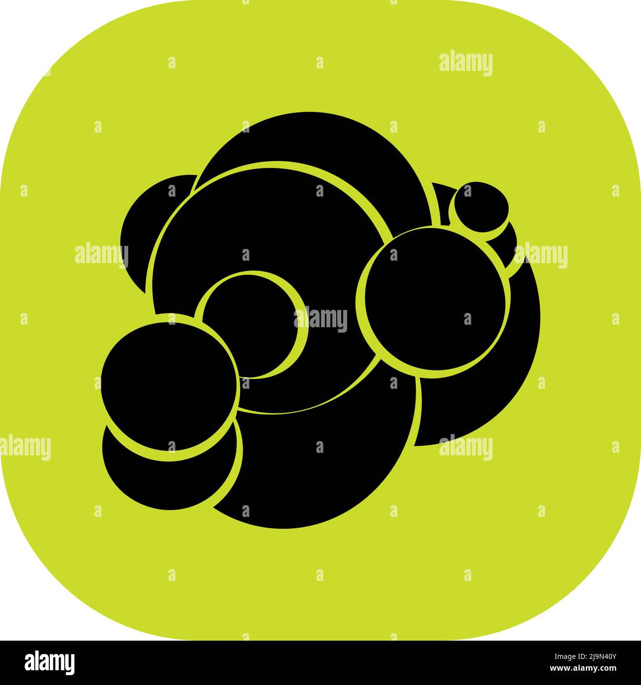 Random circles abstract geometric composition. Stock vector ...