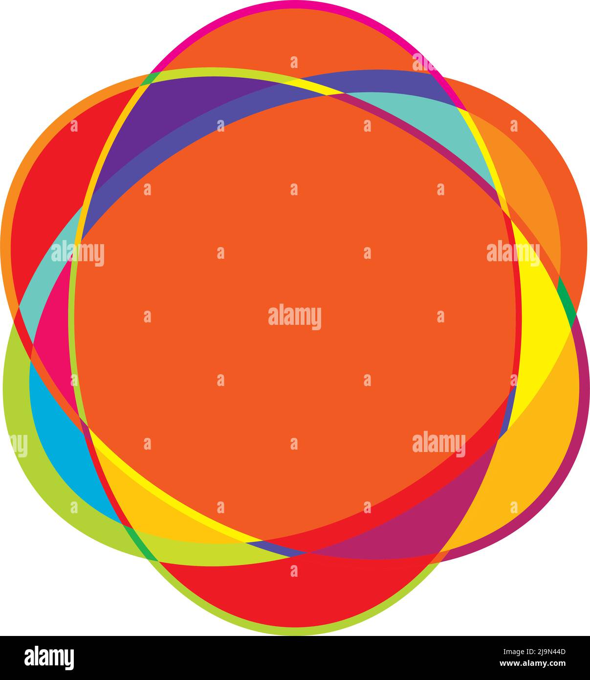 Random circles, circular rings geometric design element. Stock vector ...