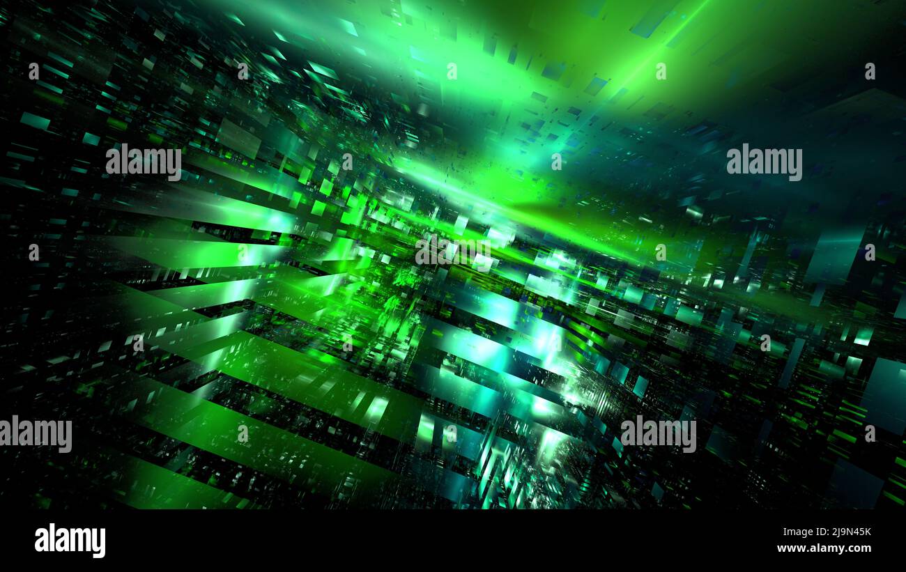 Abstract futuristic background bright neon color. Glowing elements of ...