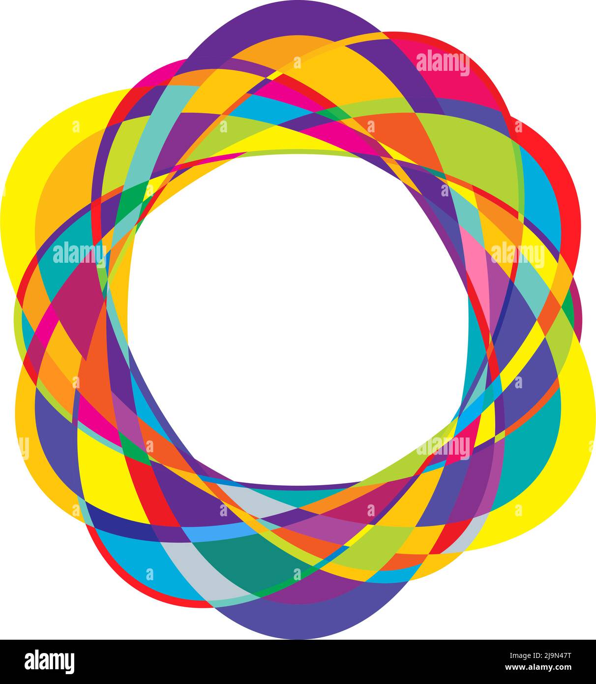 Random circles, circular rings geometric design element. Stock vector ...
