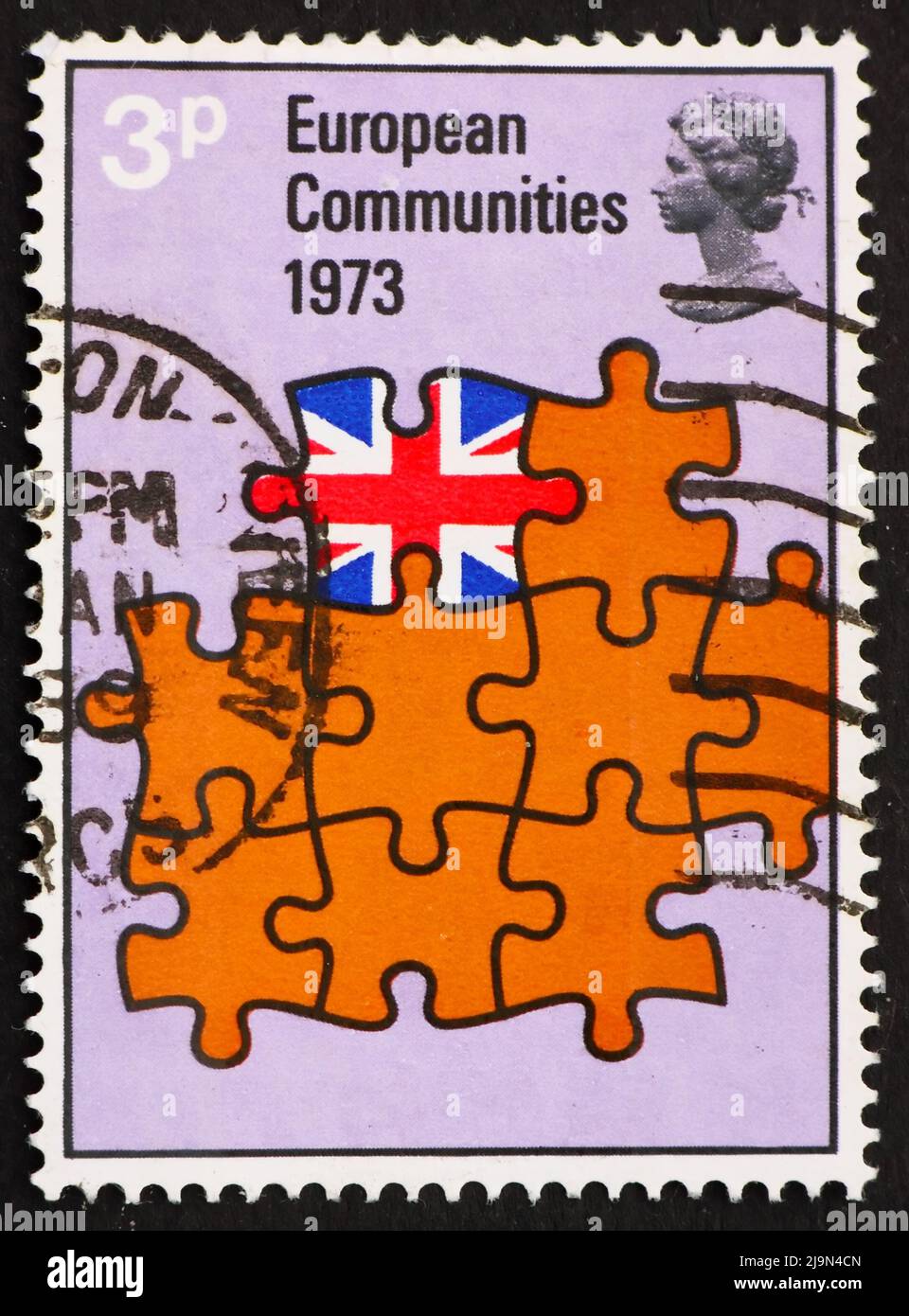 GREAT BRITAIN - CIRCA 1973: a stamp printed in the Great Britain shows ...