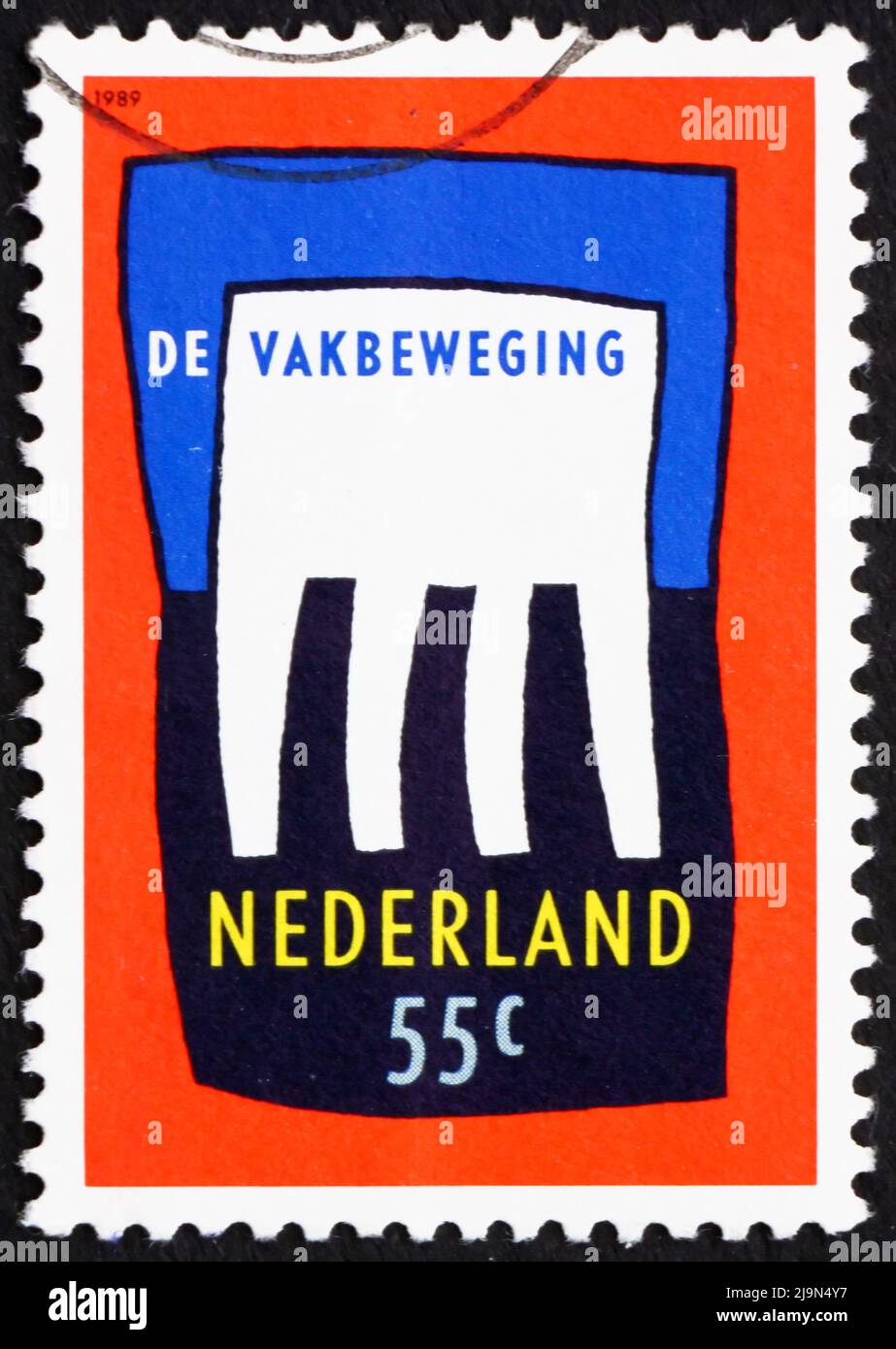 NETHERLANDS - CIRCA 1989: a stamp printed in the Netherlands shows ...