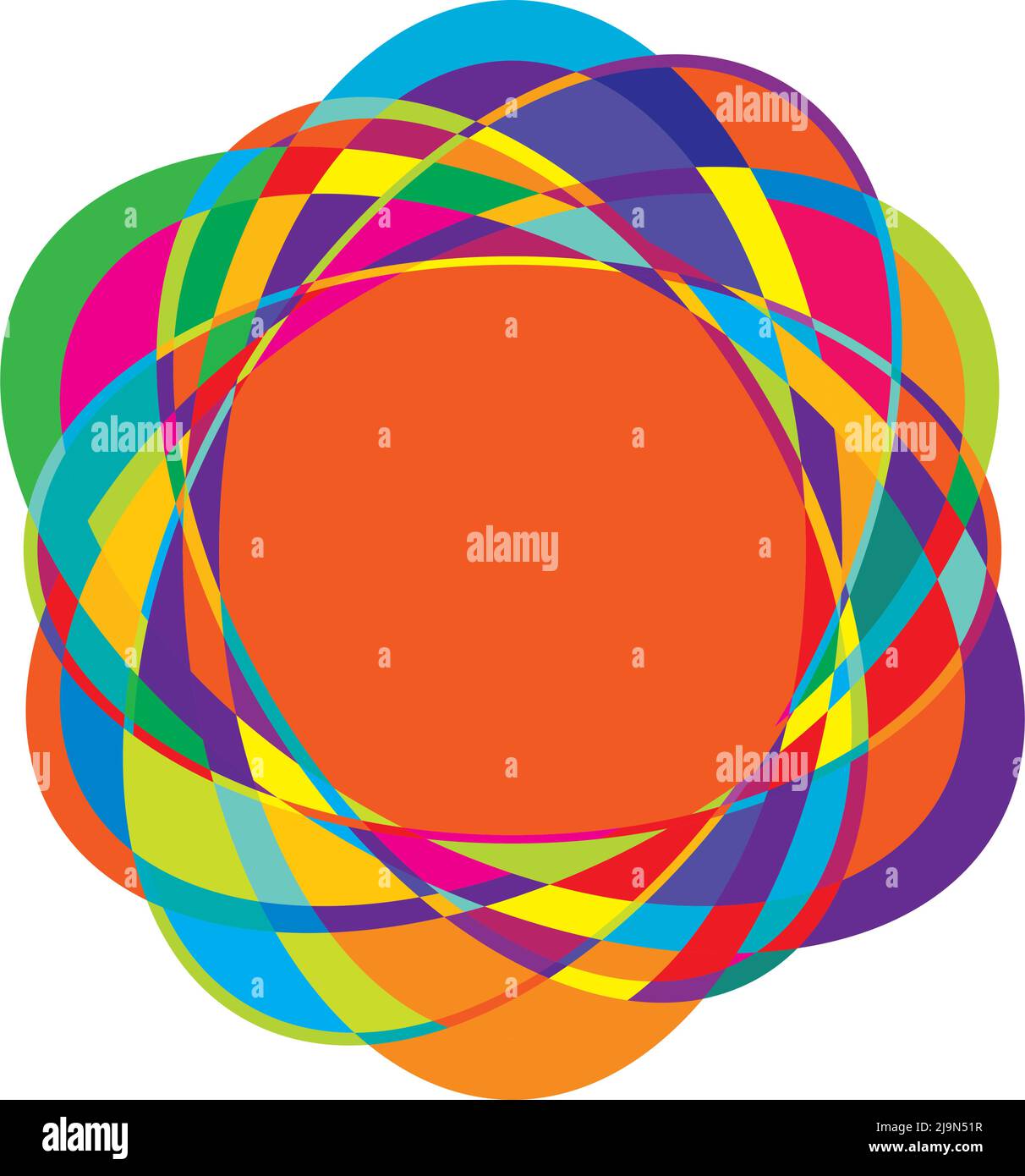 Random circles, circular rings geometric design element. Stock vector ...