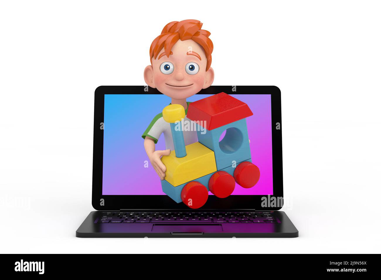 Cartoon Little Boy Teen Person Character Mascot with Colorful Children ...