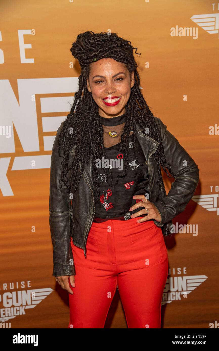 Amirah Vann attends the "Top Gun: Maverick" New York Screening at AMC ...
