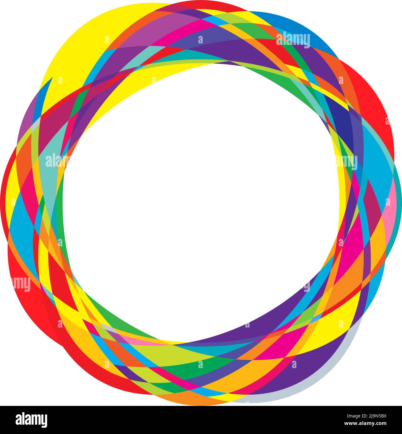 Random circles, circular rings geometric design element. Stock vector ...