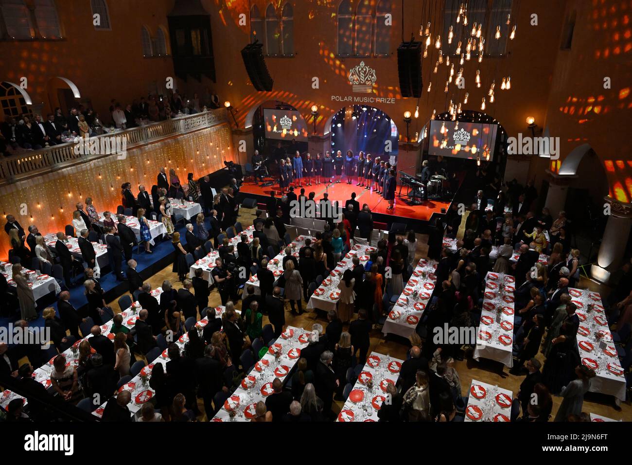 An overview of the Polar Music Prize Award Ceremony at Grand Hotel in ...
