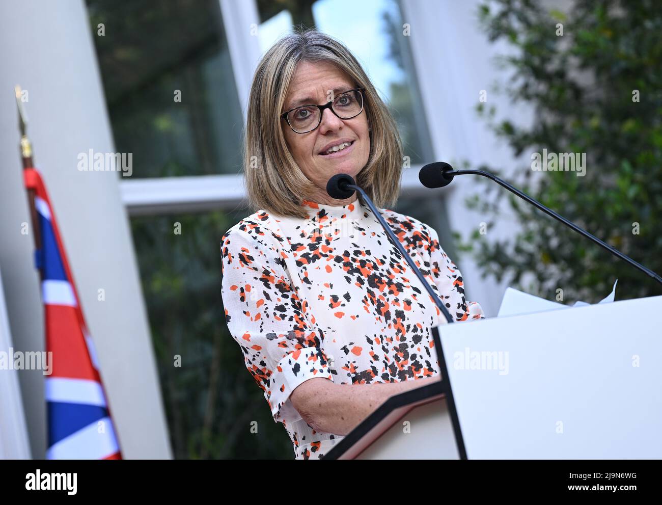 Berlin, Germany. 24th May, 2022. Jill Gallard, British Ambassador to ...