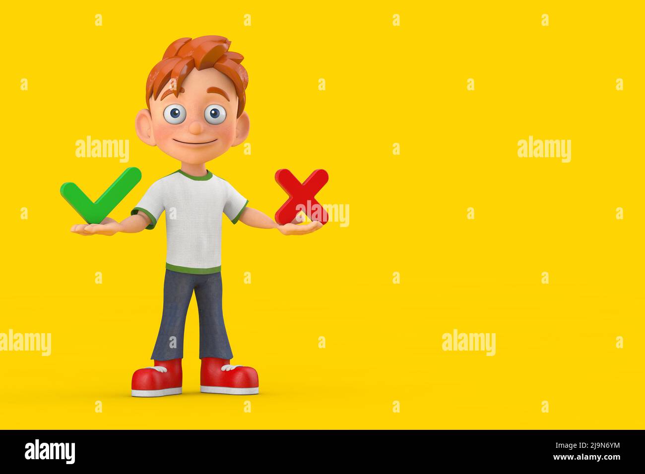 Cartoon Little Boy Teen Person Character Mascot with Red Cross and ...