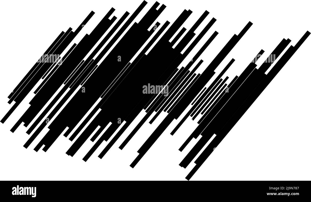 Random lines, stripes streak element. Stock vector illustration, clip ...