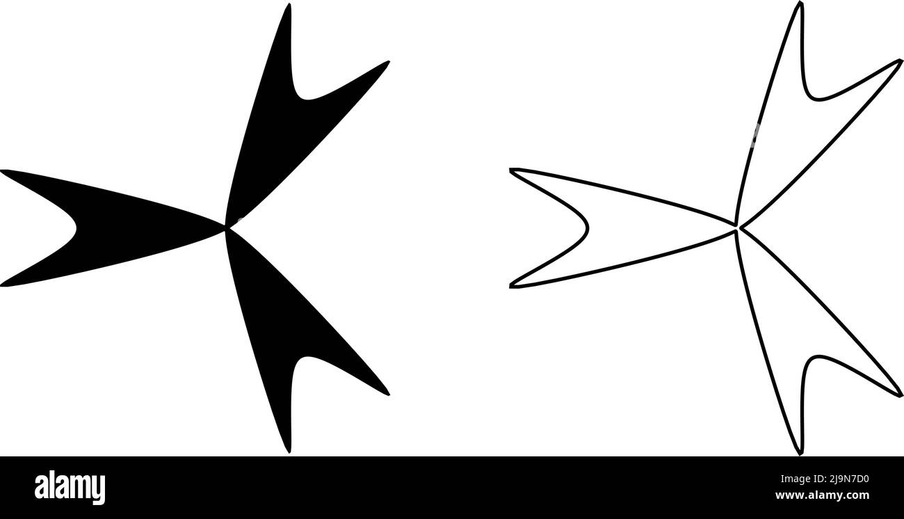 Abstract geometric icon, symbol element shape. Stock vector ...