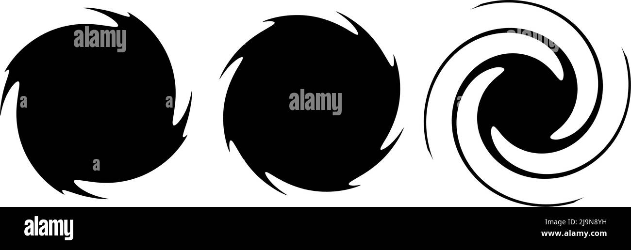 Abstract spiral, swirl, twirl design element. Helix, volute, vortex ...