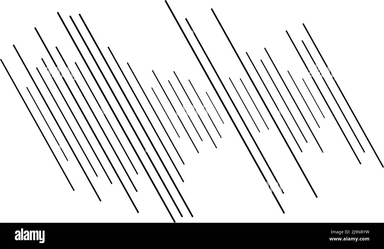 Random lines, stripes streak element. Stock vector illustration, clip ...