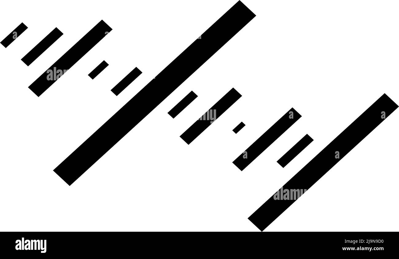 Random lines, stripes streak element. Stock vector illustration, clip ...