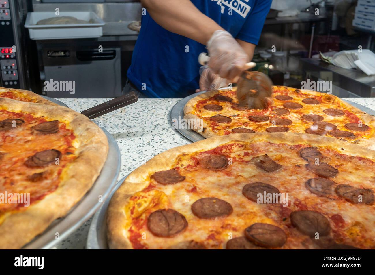 Pies prepared at the Pepsi Cola Co.one-day brand activation serving ...