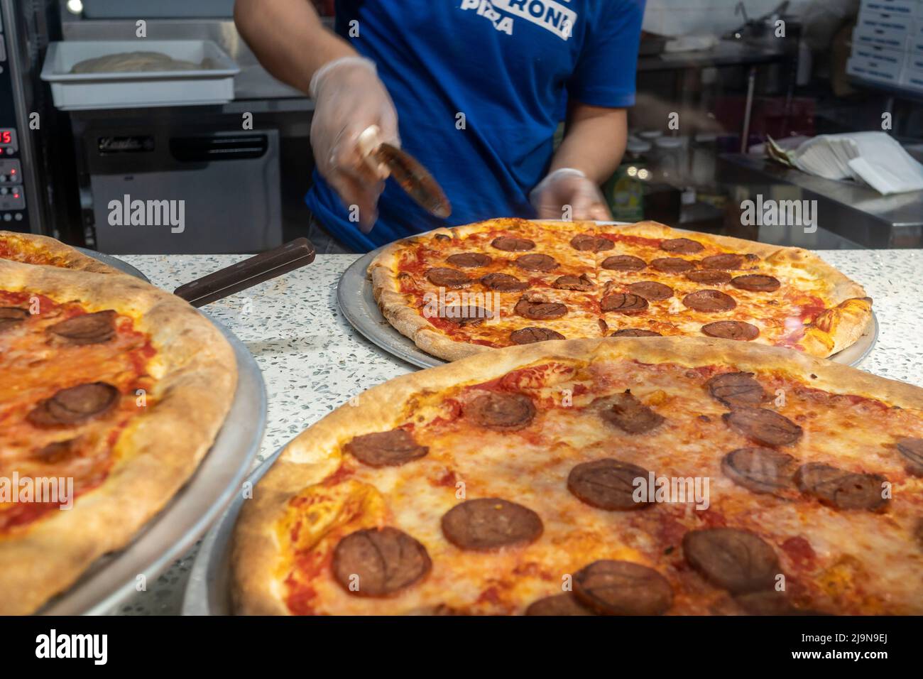Pies prepared at the Pepsi Cola Co.one-day brand activation serving ...
