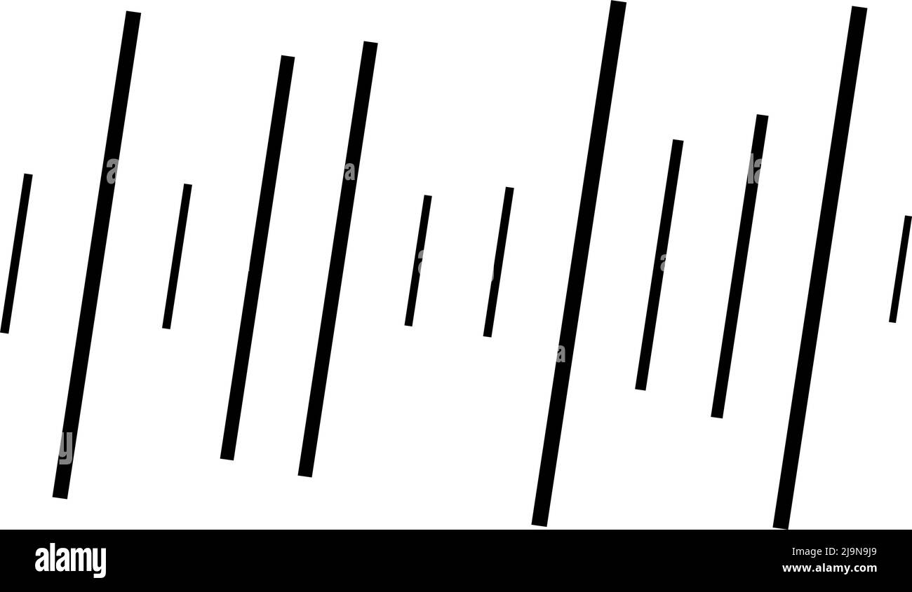 Random lines, stripes streak element. Stock vector illustration, clip ...