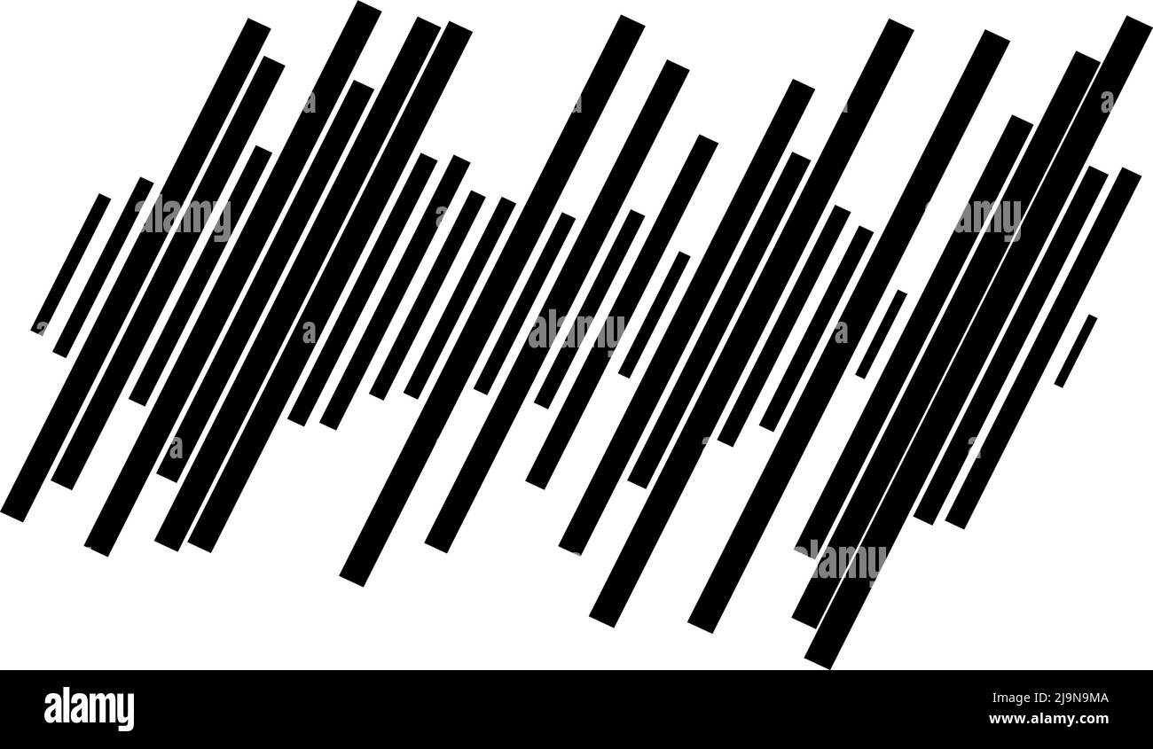 Random lines, stripes streak element. Stock vector illustration, clip ...