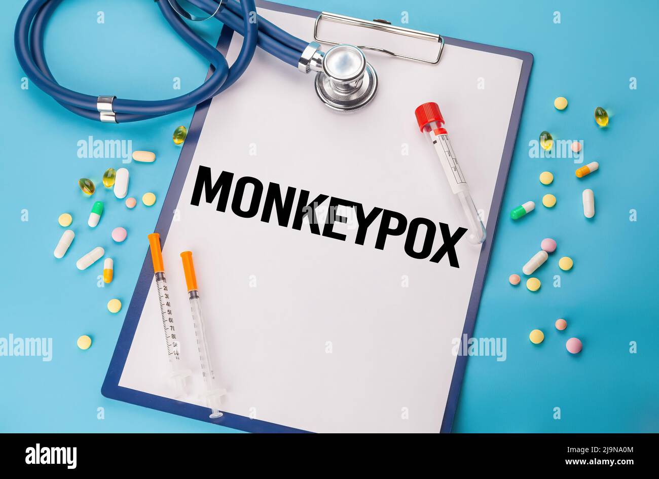 Monkeypox infectious disease diagnosis medical concept. Monkeypox virus ...