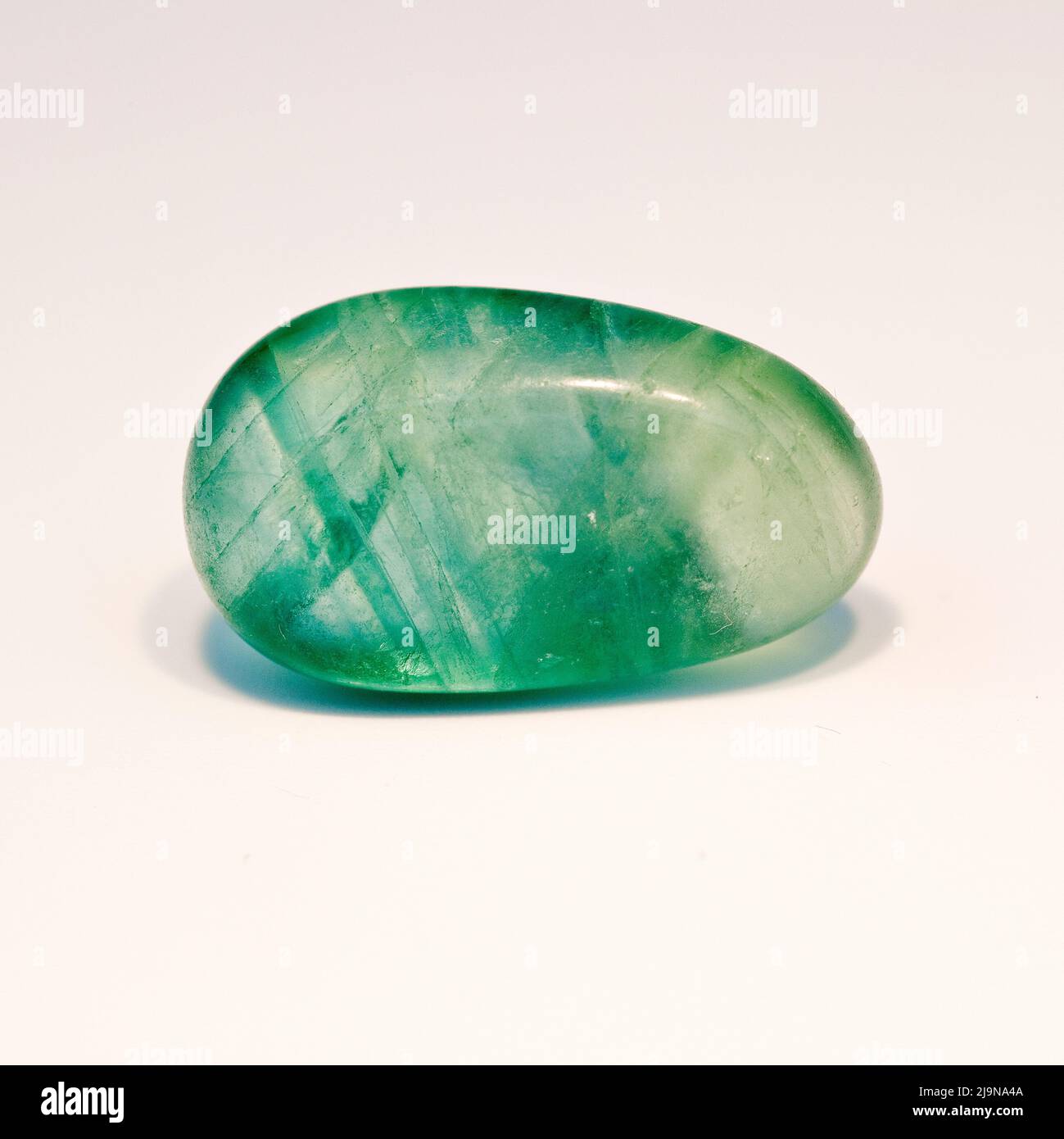 Macro shot a close up colour photograph of a polished 'Blue Obsidian' a ...