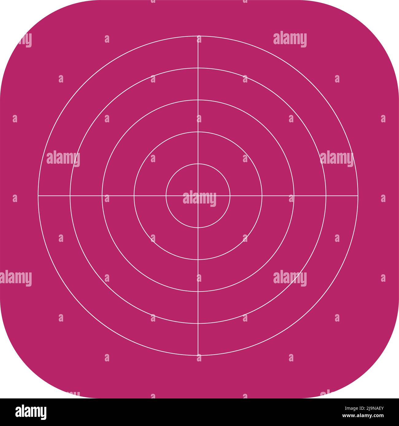 Polar, circular grid, mesh. Pie chart, graph element. Stock vector ...