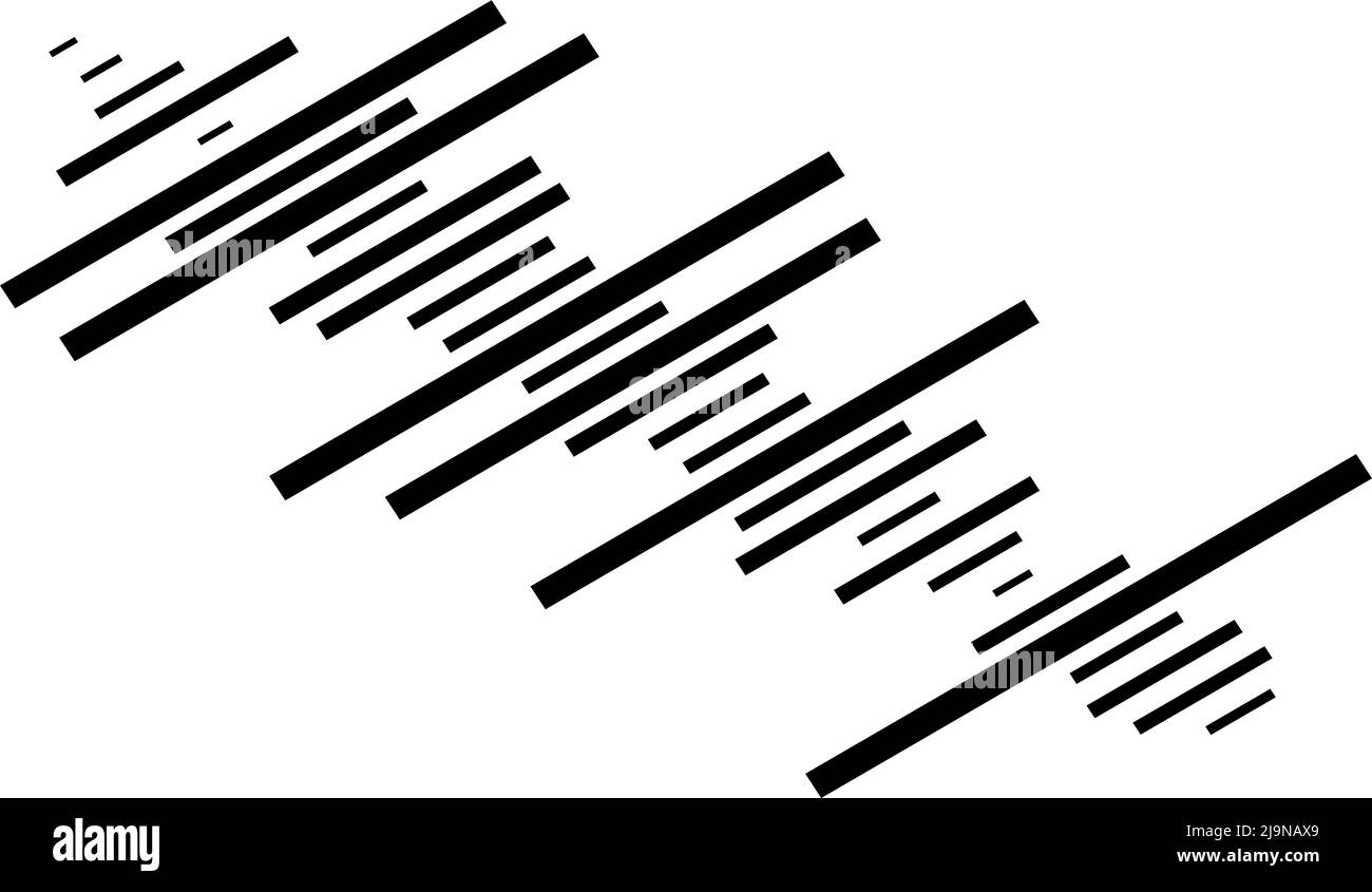 Random lines, stripes streak element. Stock vector illustration, clip ...