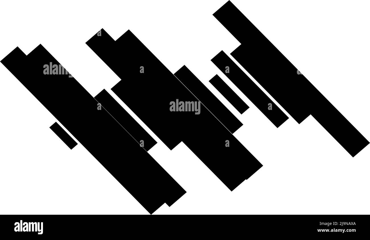 Random lines, stripes streak element. Stock vector illustration, clip ...