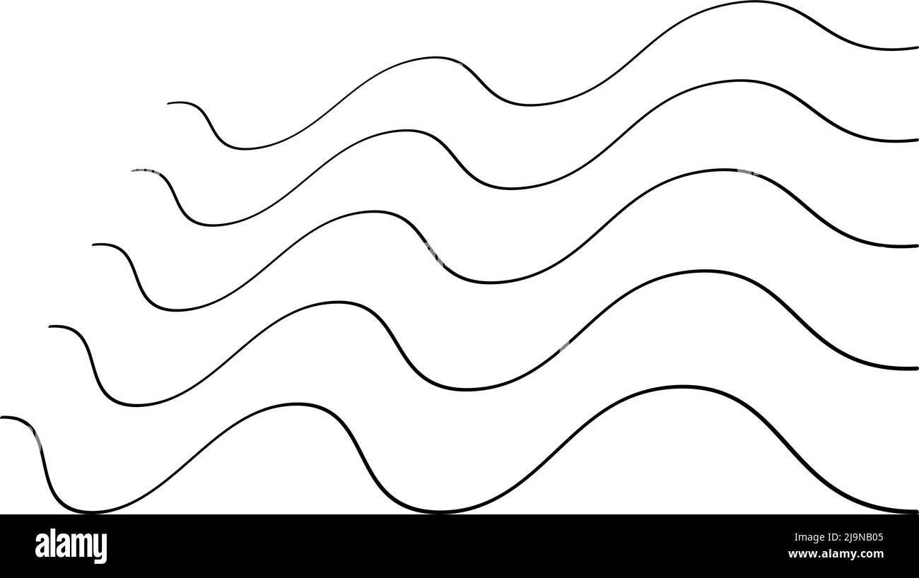Wavy, zig-zag, criss-cross lines. Waving stripes. Stock vector ...
