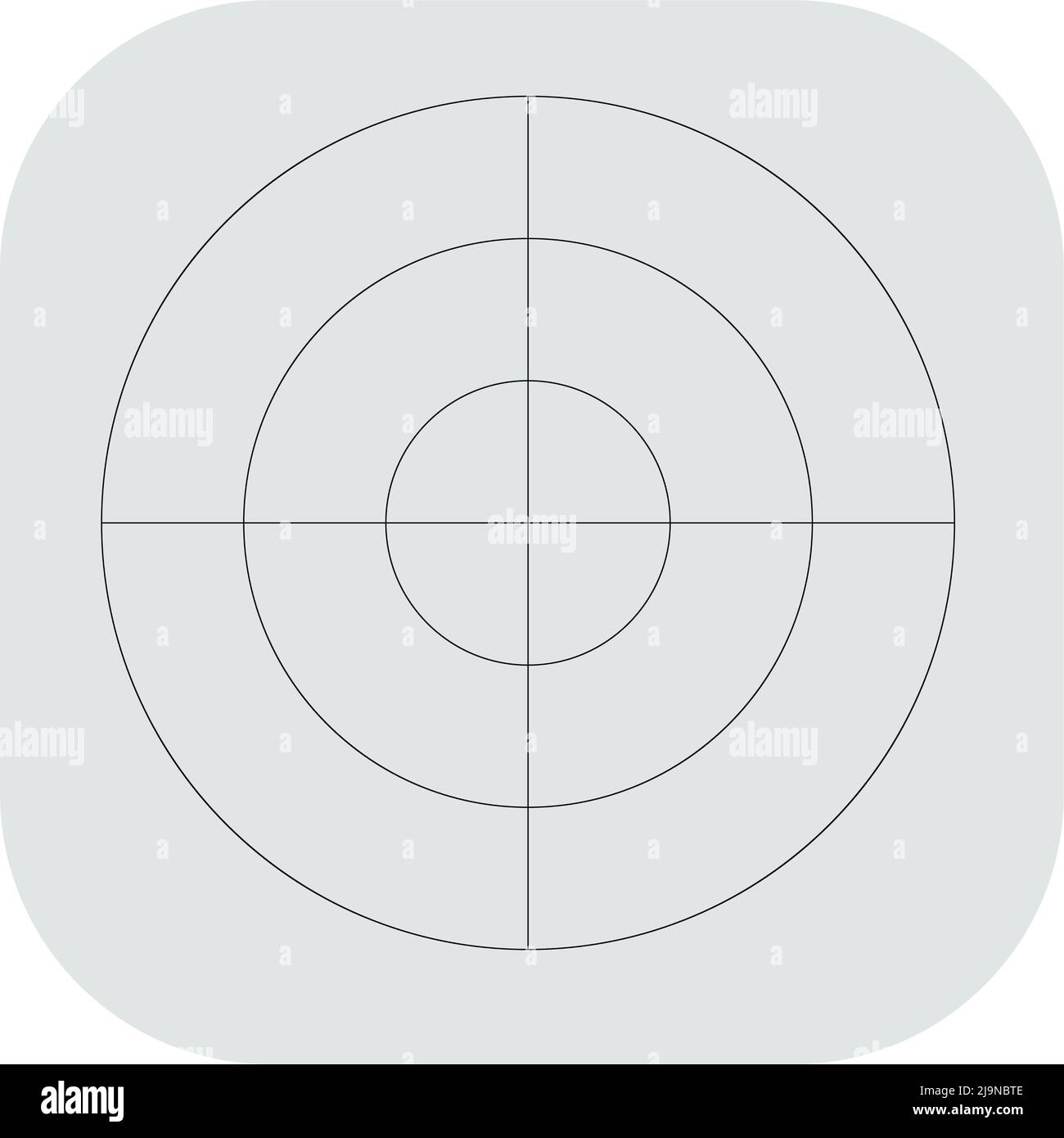 Polar, circular grid, mesh. Pie chart, graph element. Stock vector ...