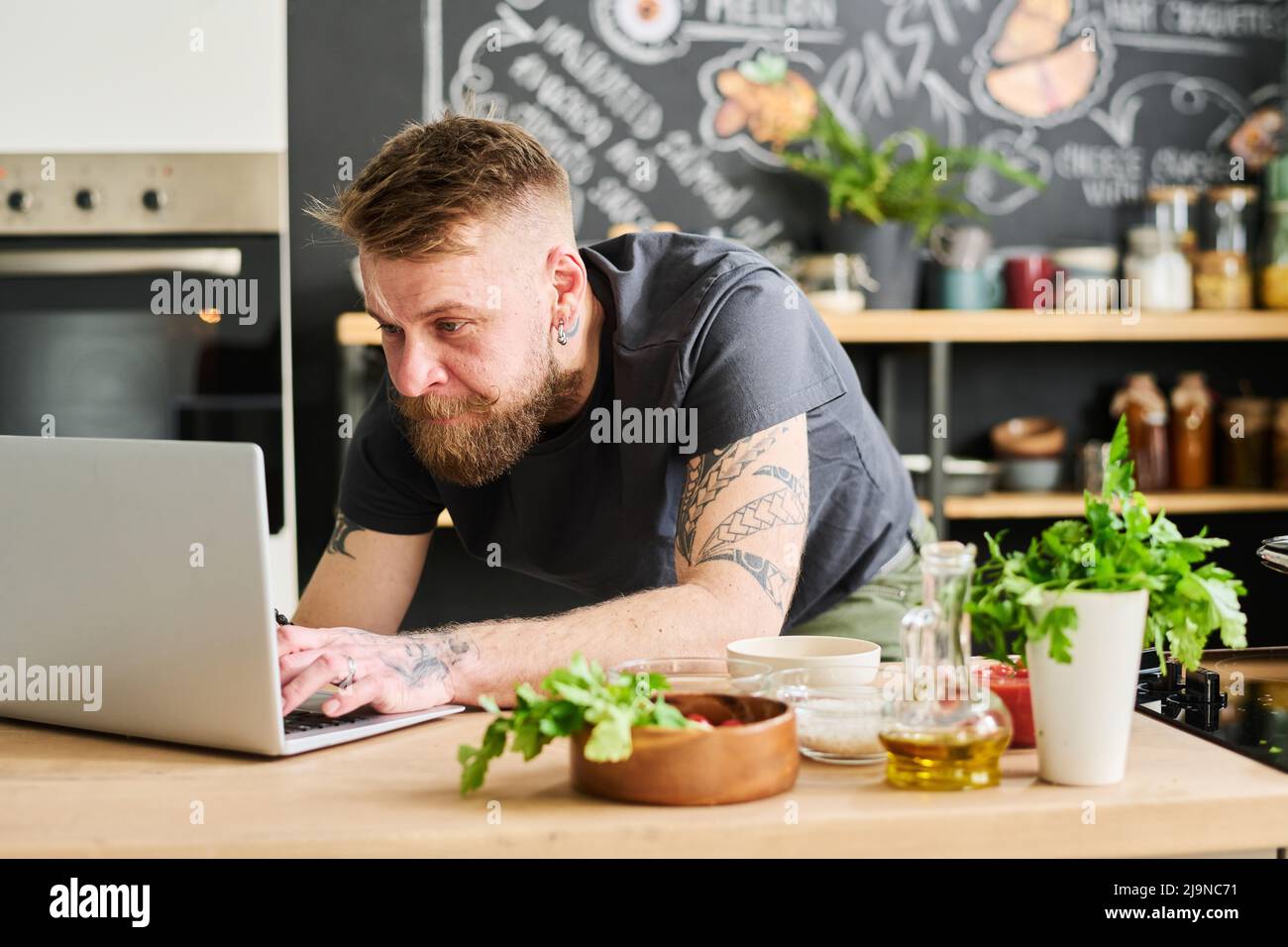 Stylish caucasian bearded man hi-res stock photography and images - Alamy