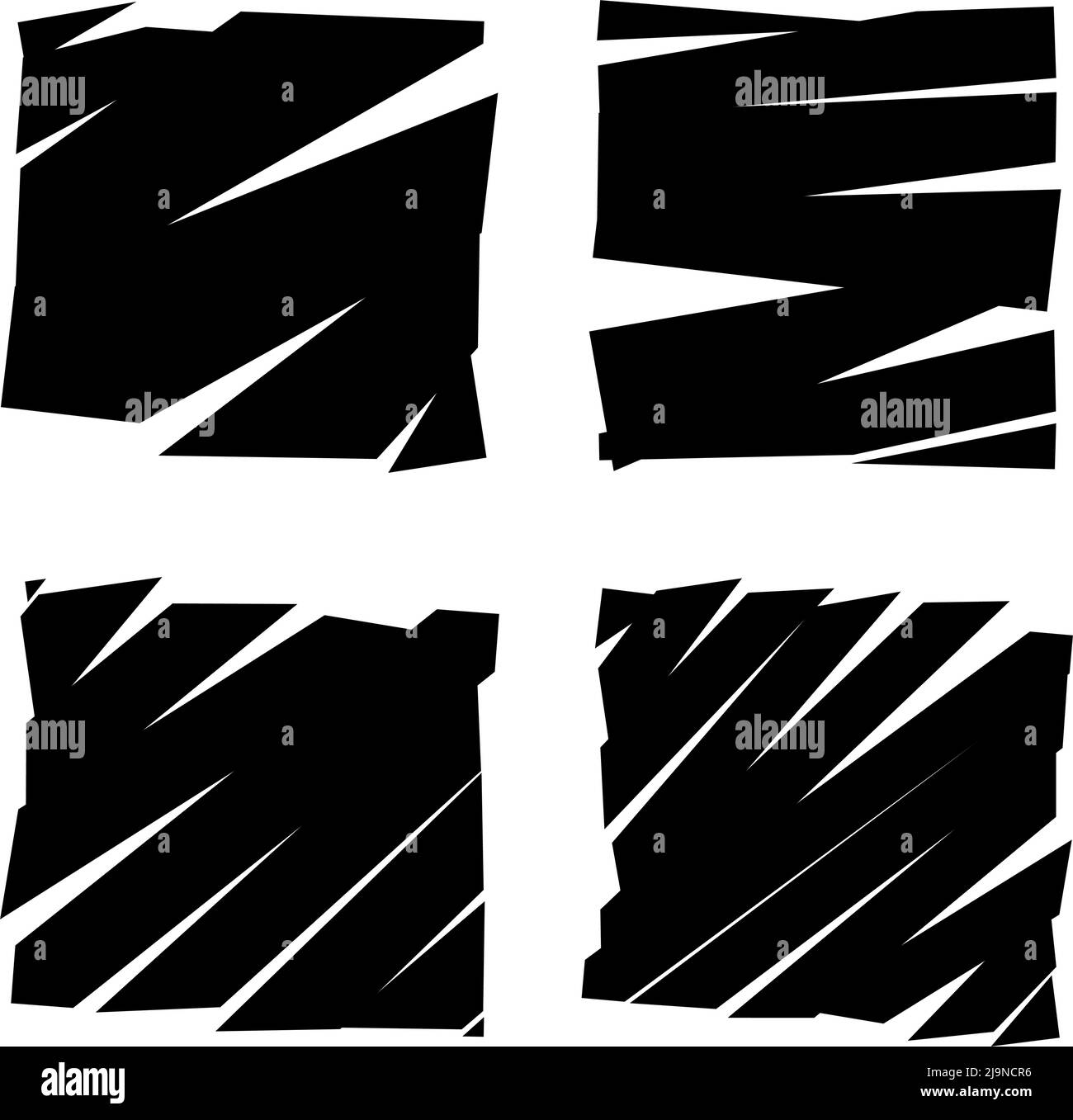 Slit, slash, fracture texture effect element. Stock vector illustration ...