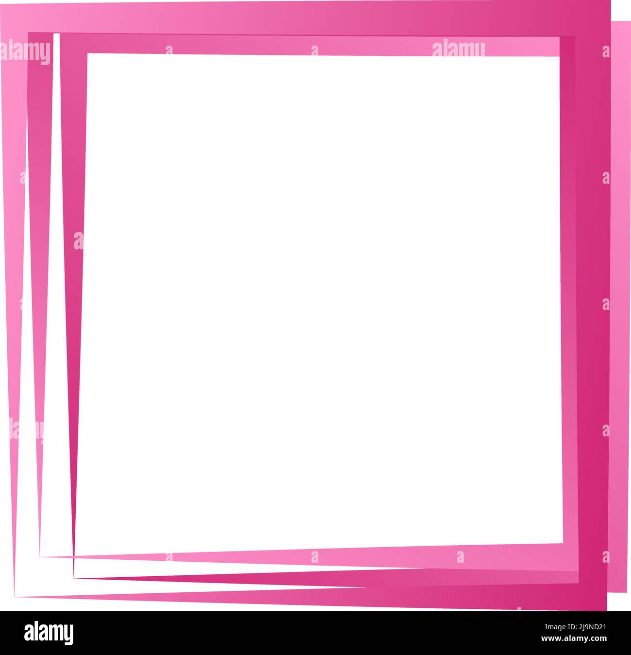 Random square contour frame, border element. Stock vector illustration ...