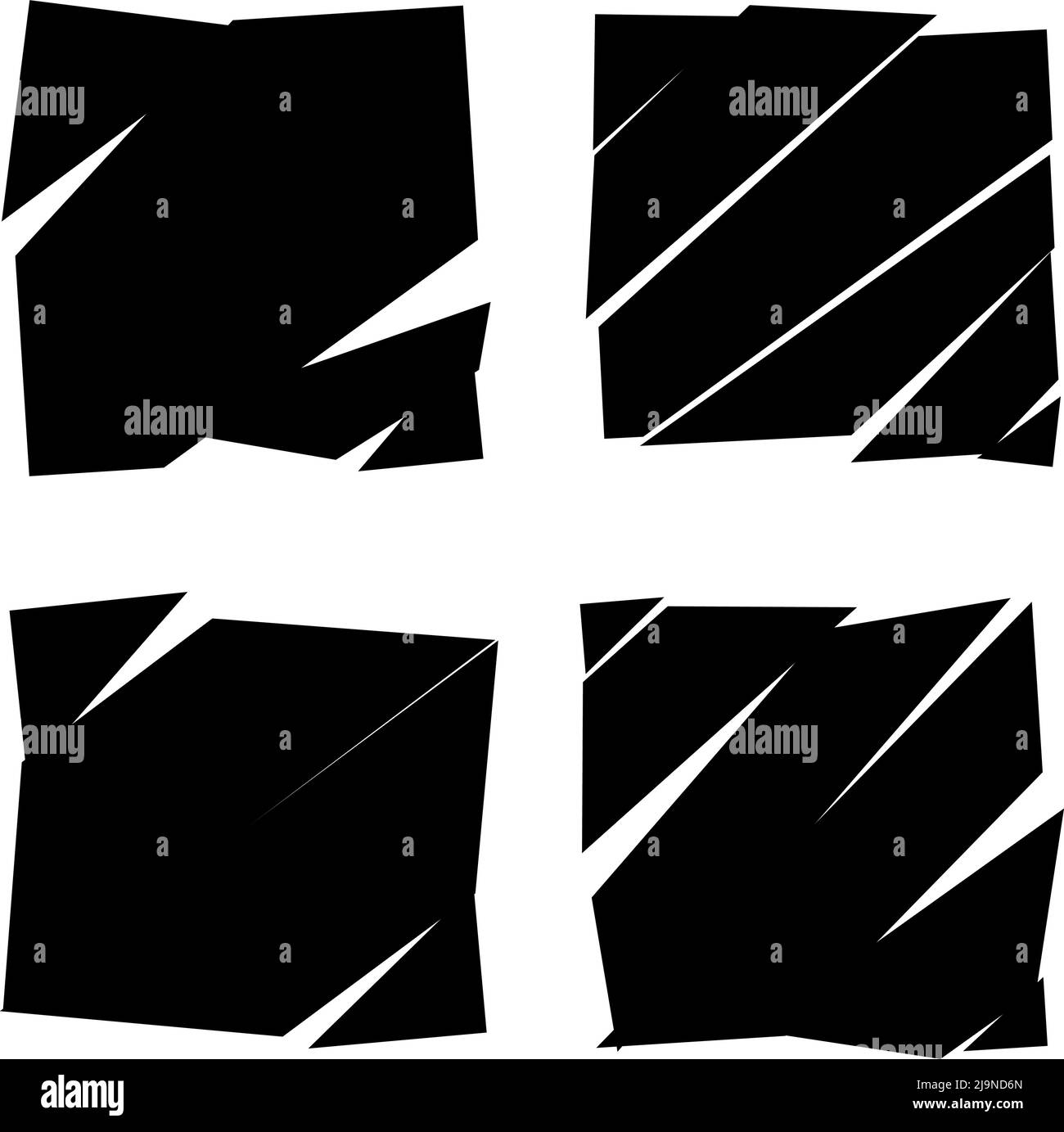 Slit, slash, fracture texture effect element. Stock vector illustration ...