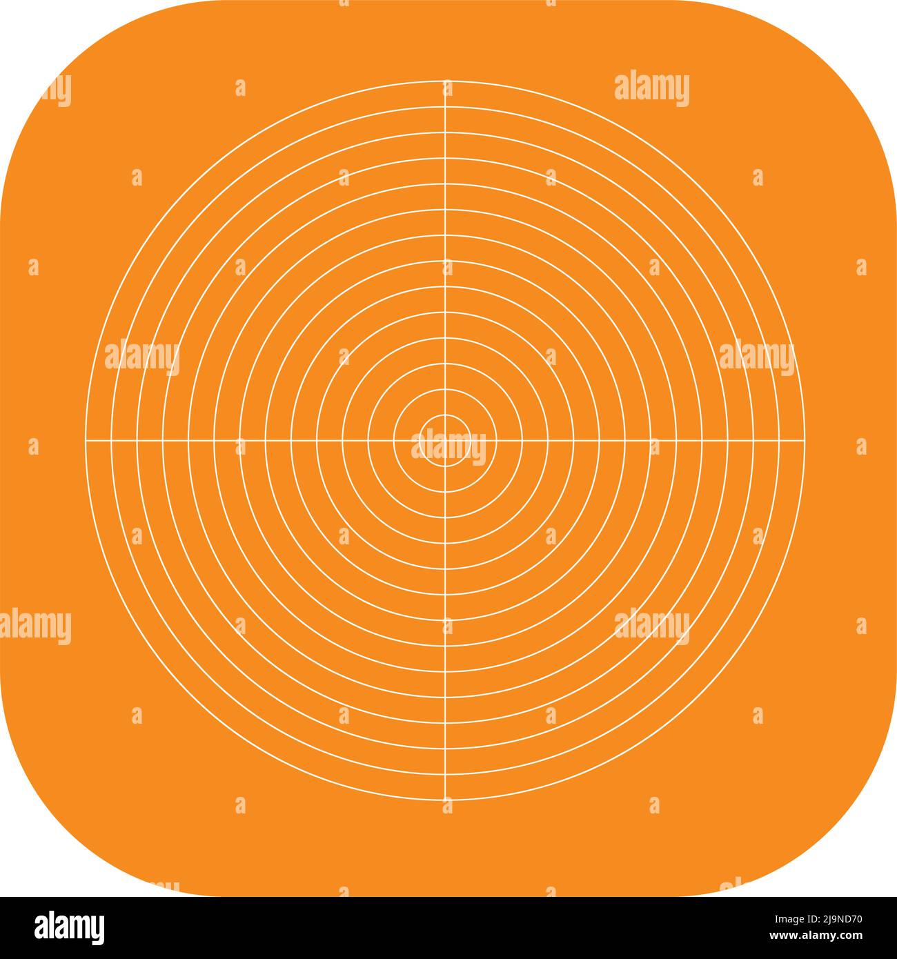 Polar, circular grid, mesh. Pie chart, graph element. Stock vector ...