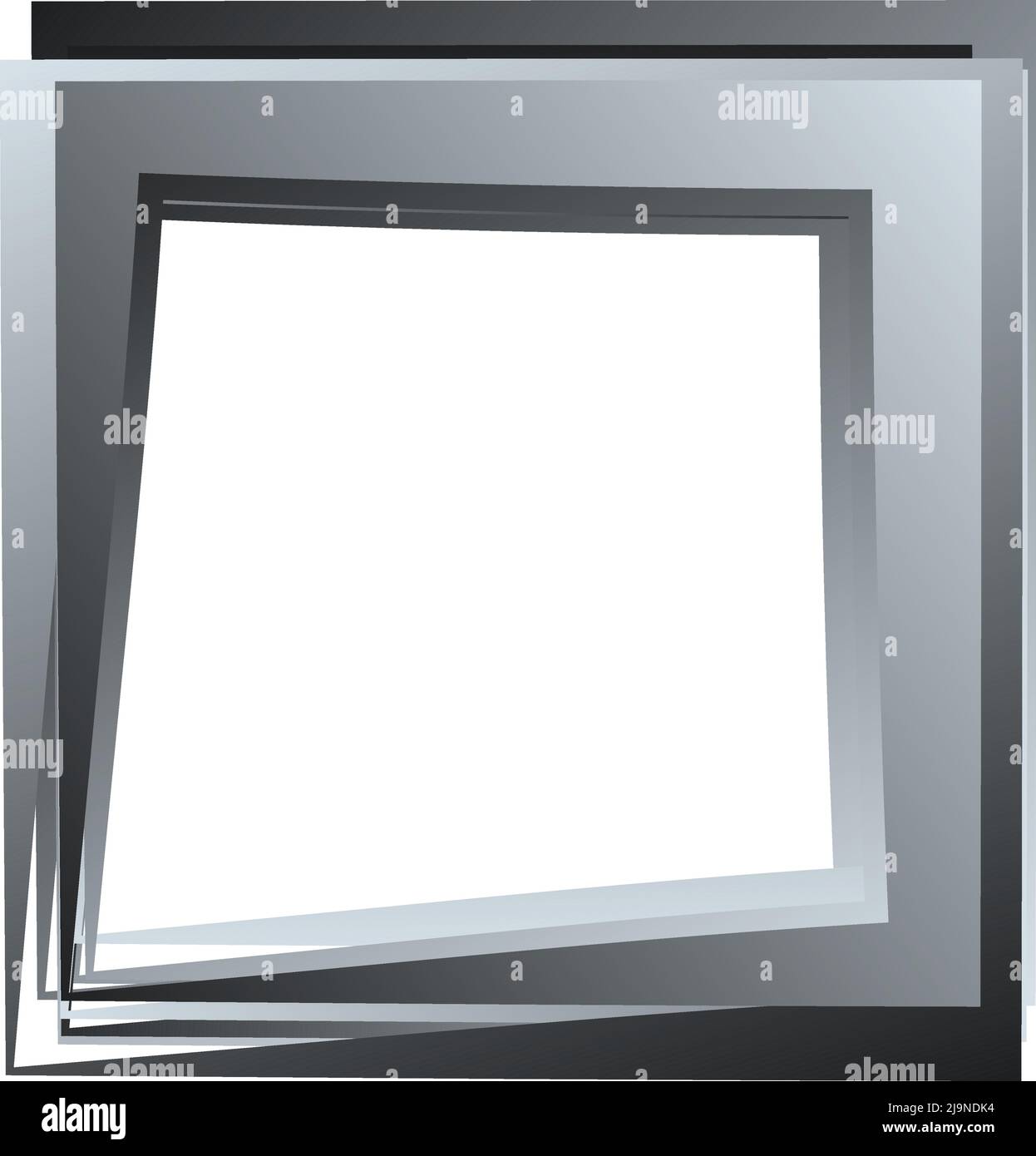 Random square contour frame, border element. Stock vector illustration ...